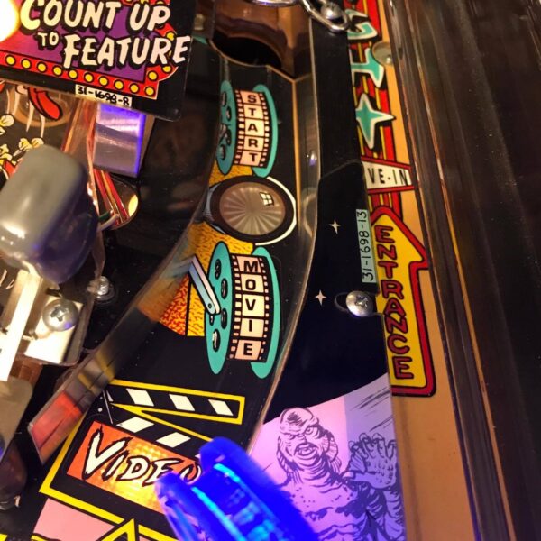 Creature From the Black Lagoon CFTBL Pinball Machine MOVIE REEL LED mod ...