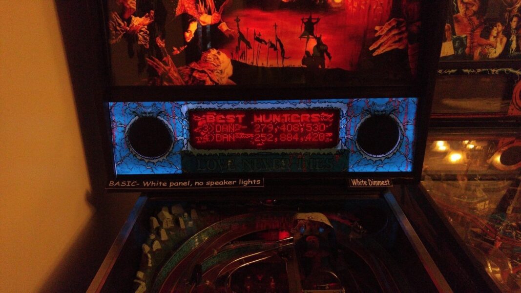Bram Stokers Dracula BSD - Lighted Pinball LED Speaker Panel - BASIC ...