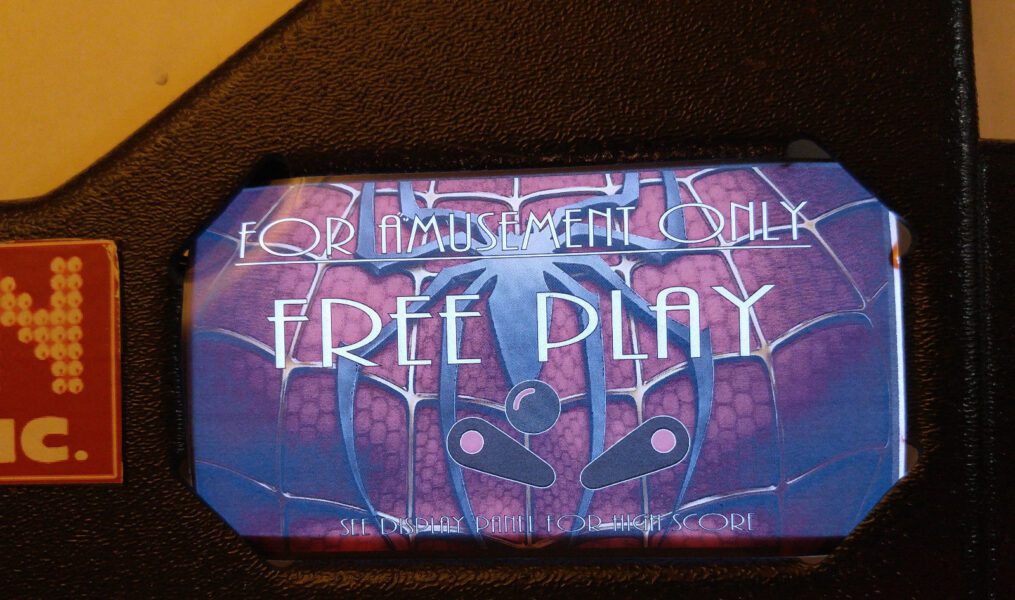 Spider Man Pinball Machine Glowing Instruction Card Kit EL Panel Stern ...