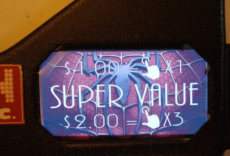 Spider Man Pinball Machine Glowing Instruction Card Kit EL Panel Stern ...