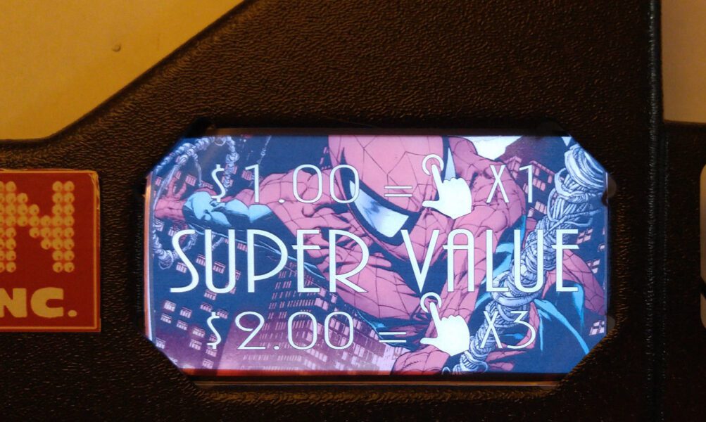 Spider Man Pinball Machine Glowing Instruction Card Kit EL Panel Stern ...