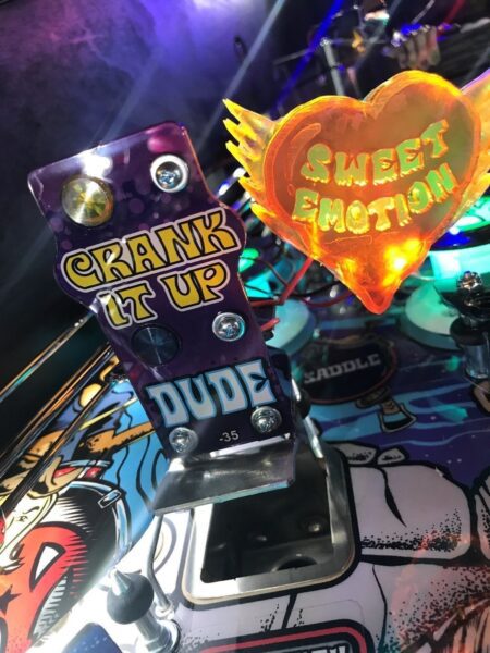 Aerosmith AS Pinball Machine Sweet Emotions orange/yellow HEART LED Mod ...