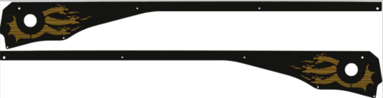 Godzilla Side Rails armor LE clone style mod for Stern pinball machine ...