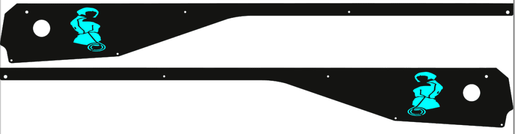 Tron Side Rails armor style mod for Stern pinball machine 1985 ...