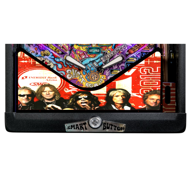 Aerosmith red Lighted Pinball Apron/Arch 0004 - Lighted Pinball Mods