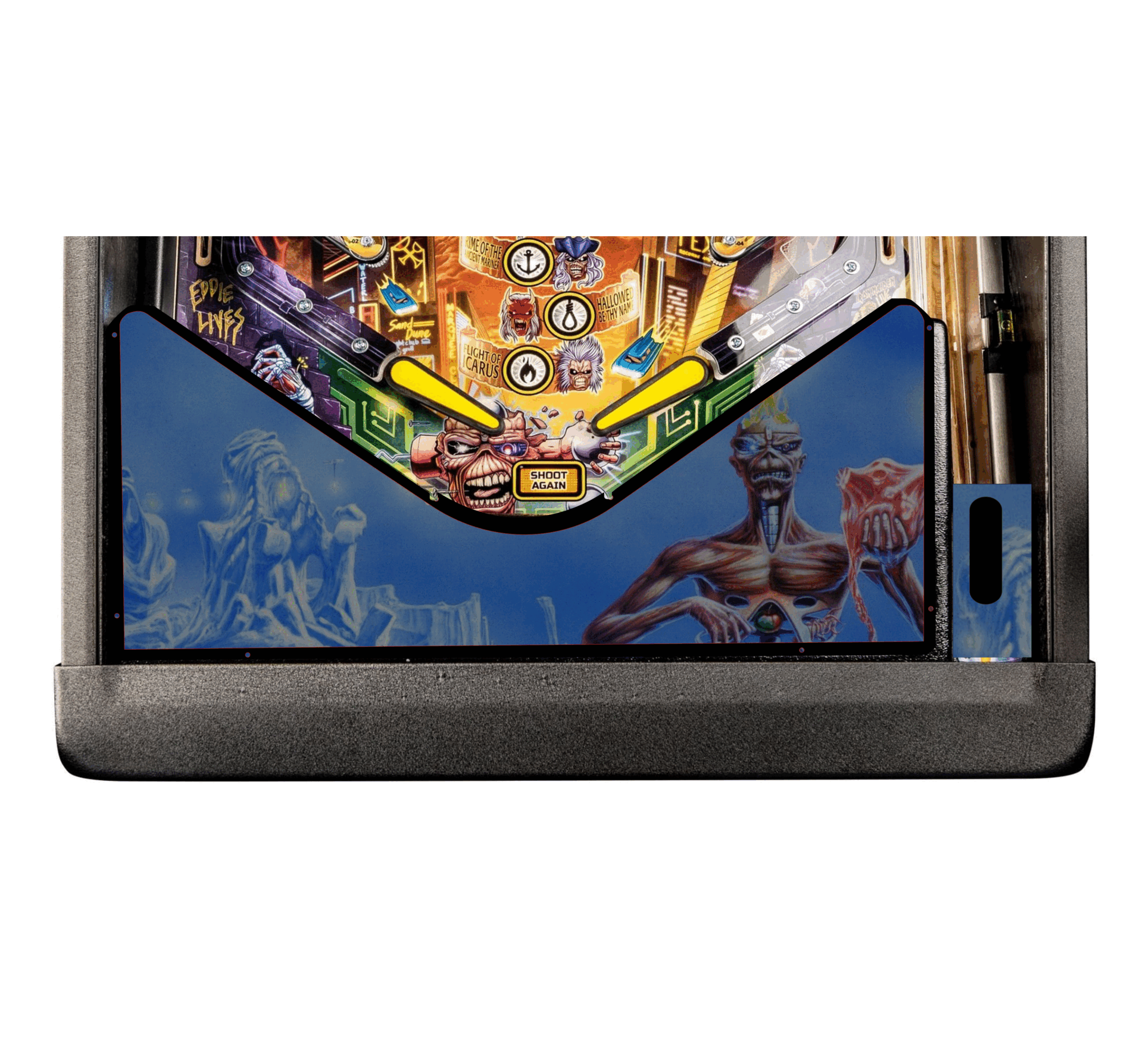 Iron Maiden cyborg Lighted Pinball Apron/Arch 0048 - Lighted Pinball Mods