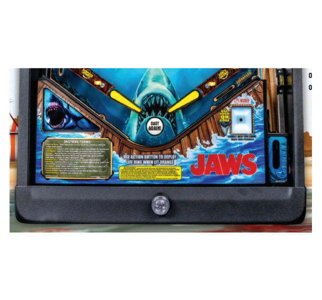 Jaws swimmer Lighted pinball Apron/Arch 0060 - Lighted Pinball Mods