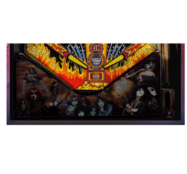 Kiss band Lighted Pinball Apron/Arch 0070 - Lighted Pinball Mods