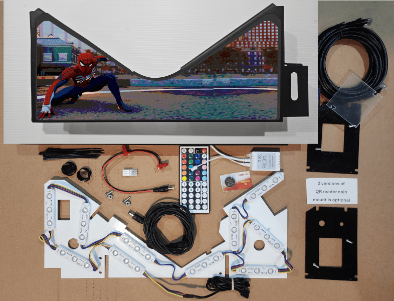 Spider-man side-walk Lighted Pinball Apron/Arch 0095 - Lighted Pinball Mods