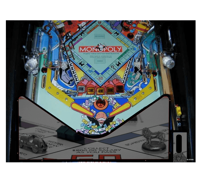 Monopoly go Lighted Pinball Apron/Arch 0081 - Lighted Pinball Mods
