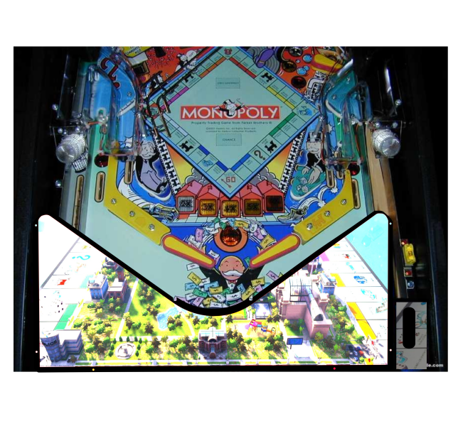 Monopoly bored Lighted Pinball Apron/Arch 0082 - Lighted Pinball Mods