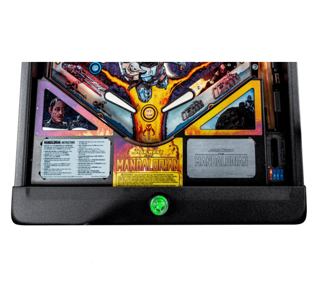 The Mandalorian ice Lighted Pinball Apron/Arch 0123 - Lighted Pinball Mods