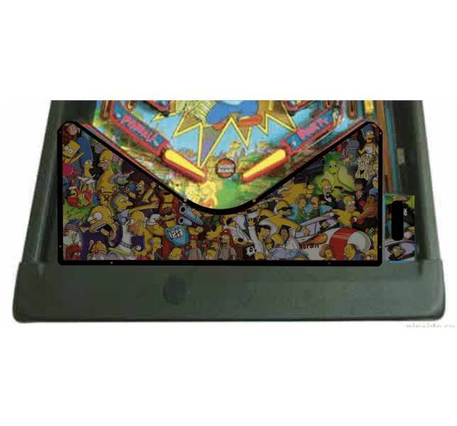 The Simpson Pinball Party everyone 2 Lighted Pinball Apron/Arch 0131 ...