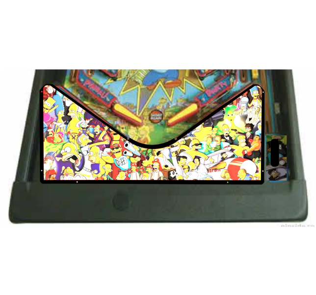 The Simpson Pinball Party everyone 2 Lighted Pinball Apron/Arch 0131 ...