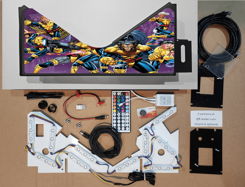 Xmen team Lighted Pinball Apron/Arch 0143 - Lighted Pinball Mods