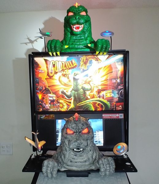 Godzilla big topper mod for Stern Pinball - Lighted Pinball Mods