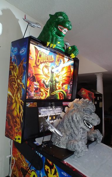 Godzilla big topper mod for Stern Pinball - Lighted Pinball Mods
