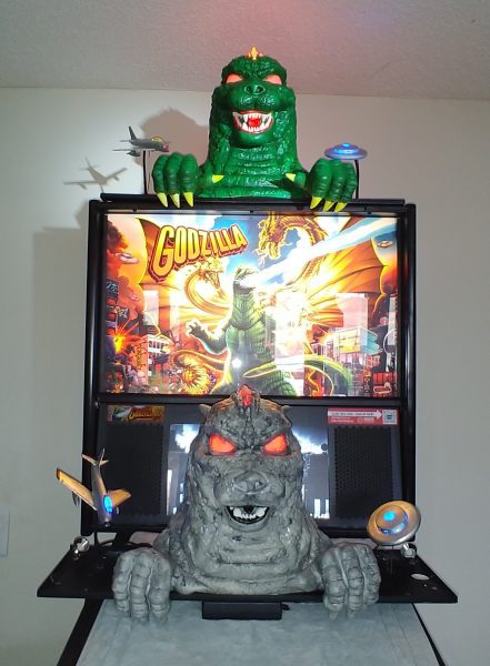 Godzilla big topper mod for Stern Pinball - Lighted Pinball Mods