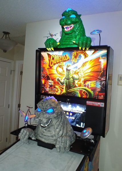 Godzilla big topper mod for Stern Pinball - Lighted Pinball Mods